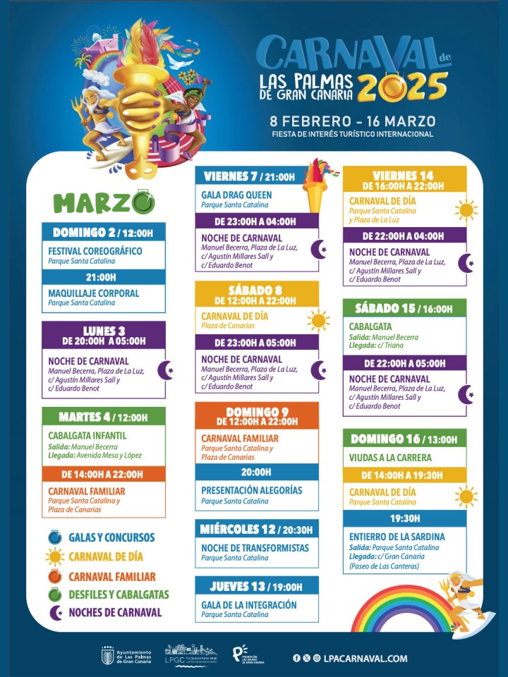 Programas del Carnaval 2025 de Las Palmas de Gran Canaria – LPA Carnaval