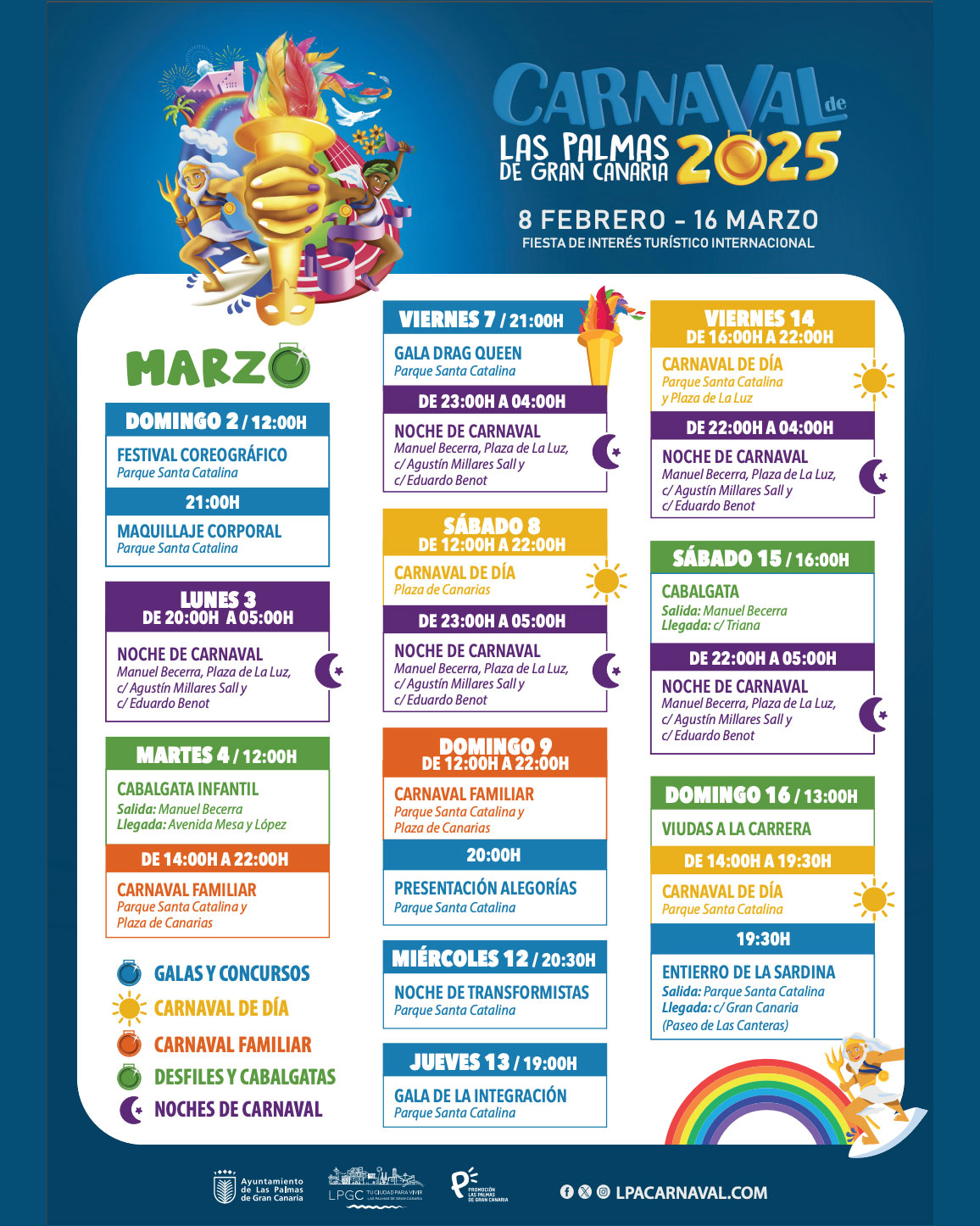 Programas del Carnaval 2025 de Las Palmas de Gran Canaria – LPA Carnaval